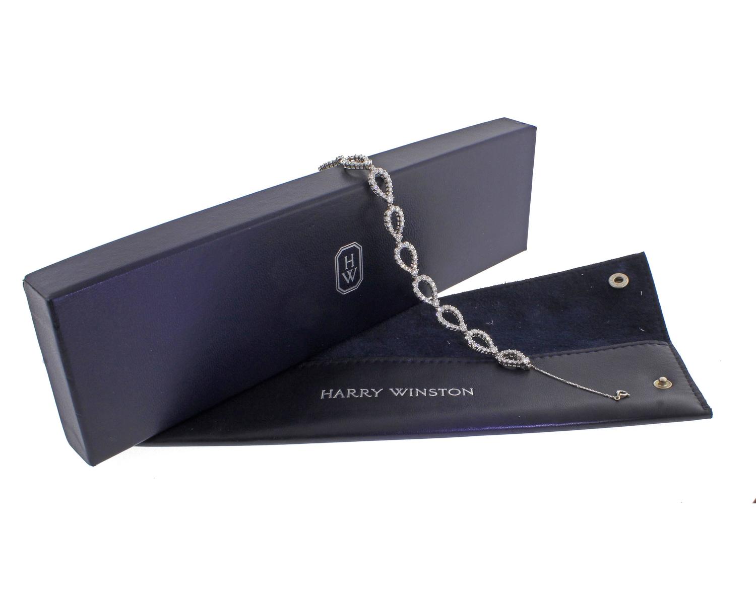 Harry Winston Diamond Loop Bracelet For Sale at 1stdibs