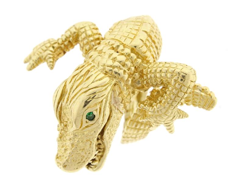 Kurt Wayne Gold Alligator Ring at 1stDibs