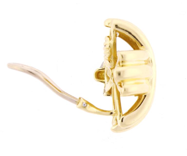 Tiffany and Co. Large Gold Signature X Earrings at 1stDibs