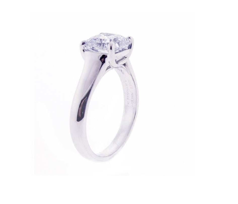 Tiffany and Co. Lucida 2.07 Carat Diamond Platinum Ring at 1stDibs ...