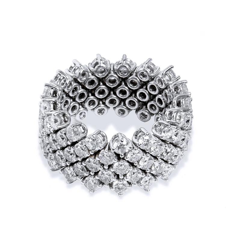 Flexible Diamond Gold Band Ring at 1stDibs | flexible diamond ring ...