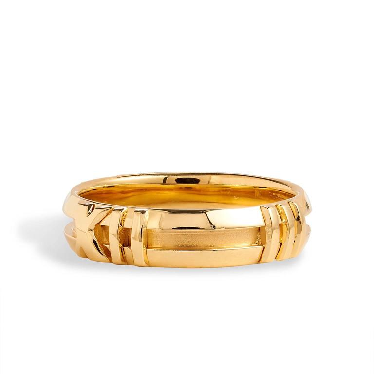 Tiffany and Co. Gold Atlas Ring at 1stDibs