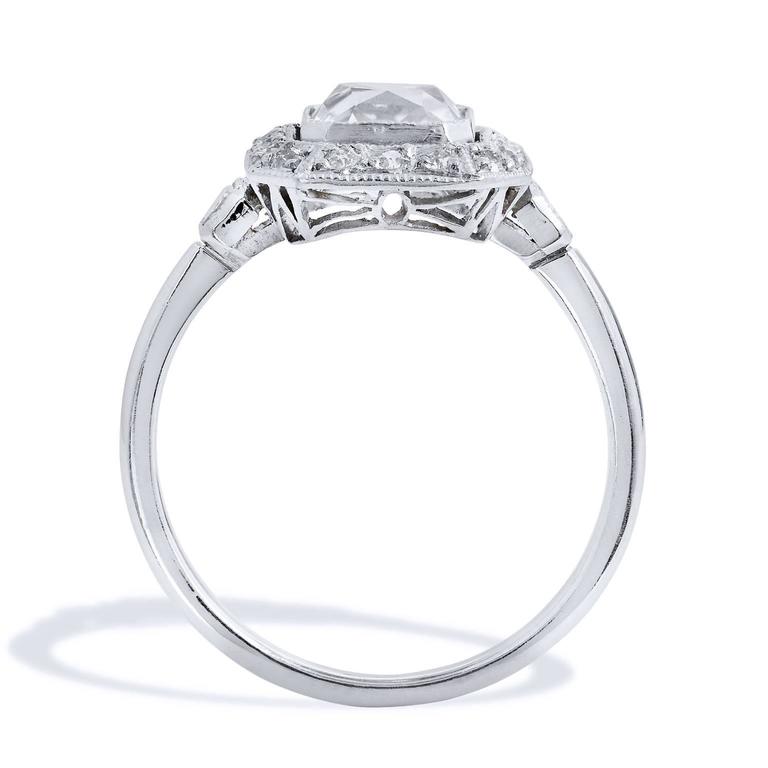 Peruzzi 1.29 Carat Cut Diamond Platinum Engagement Ring at 1stDibs ...