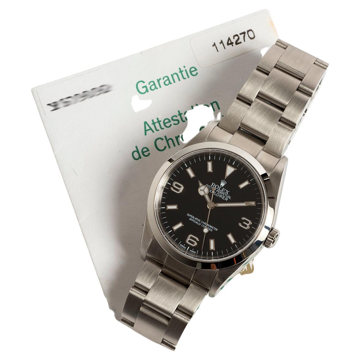 Rolex Explorer 1 Wristwatch Ref 114270. Stainless Steel, Year 2003. at ...