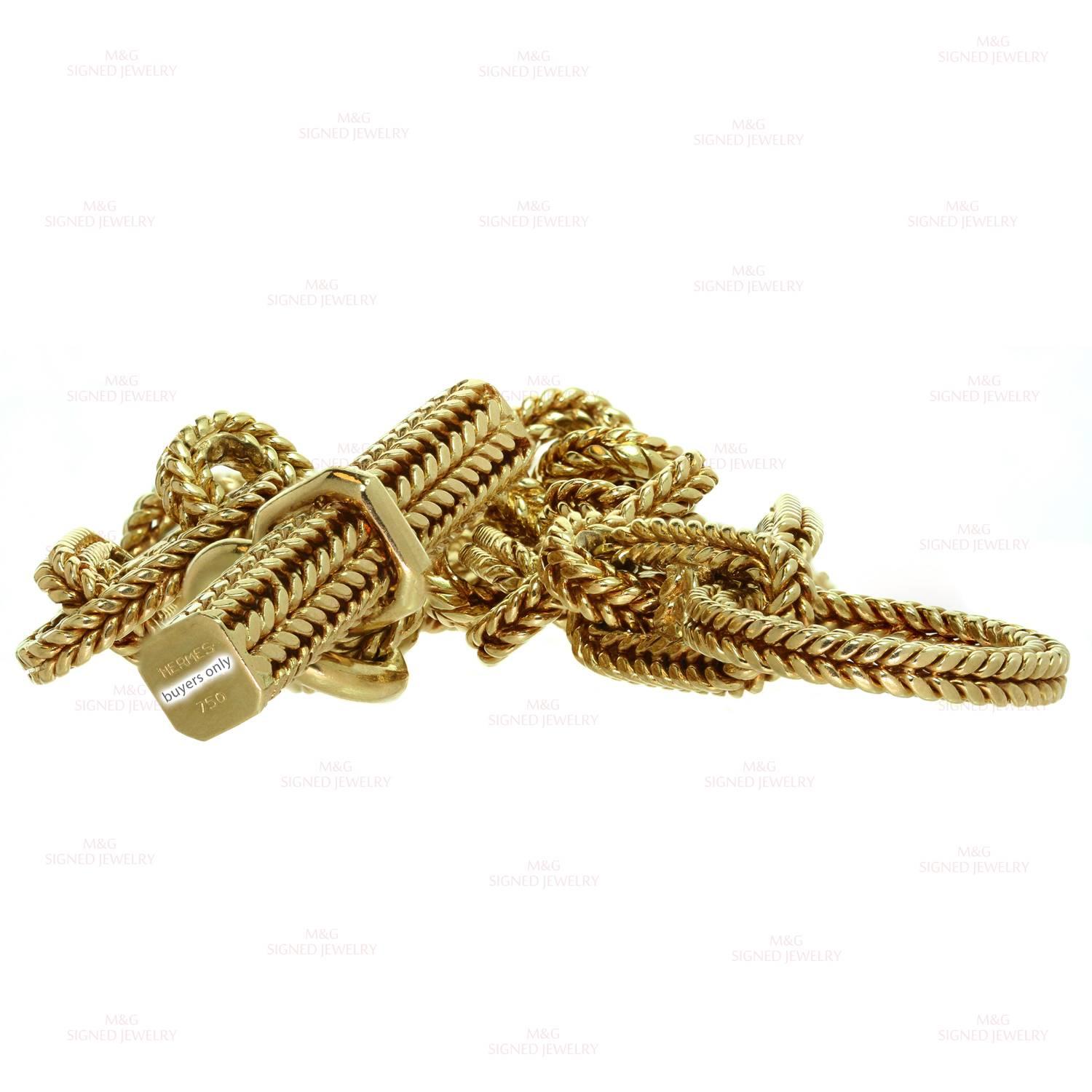 1960s Hermes Chain D'Ancre Gold Bracelet at 1stDibs | hermes chaine d ...