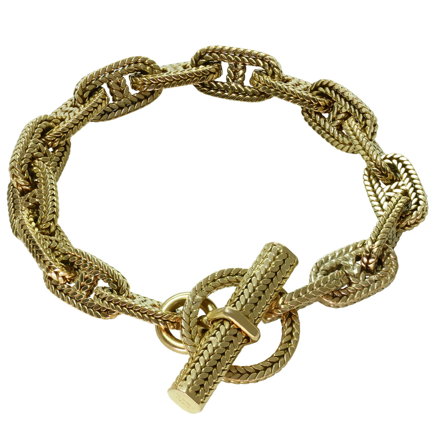 GEORGE L'ENFANT Gold Bracelet at 1stDibs