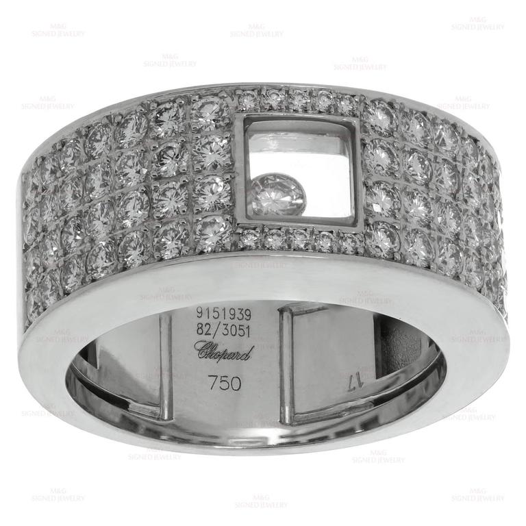 CHOPARD Happy Diamond White Gold Band at 1stDibs