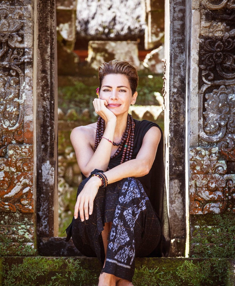 Alexandra Mor 108 Bead Buddhist Mala Necklace with Tagua and Nepali ...