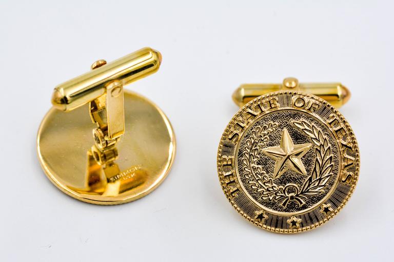 State of Texas Cufflinks at 1stDibs | texas star cufflinks