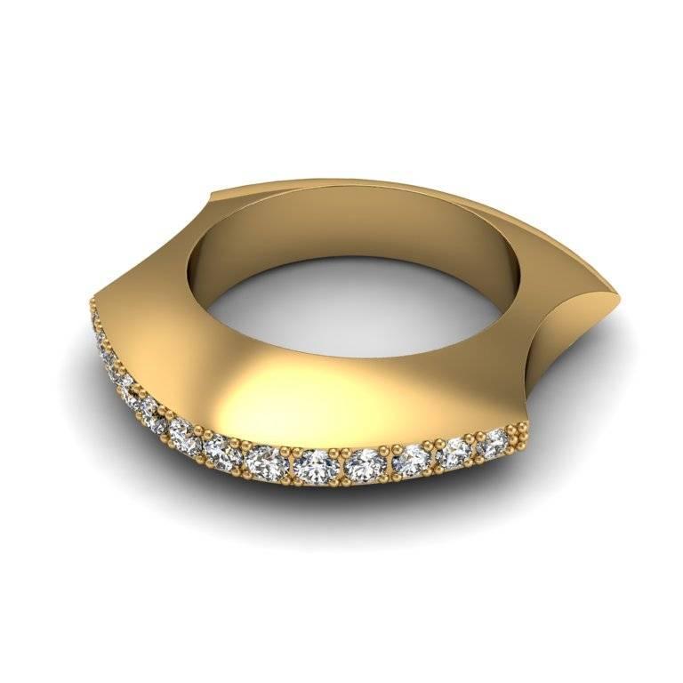 Zoe Stork and Sparkles Diamond and Gold Ring For Sale at 1stDibs