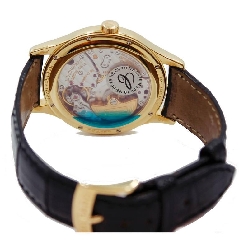 Chopard Yellow Gold L.U.C. Ltd. Ed. Self Winding Wristwatch at 1stDibs