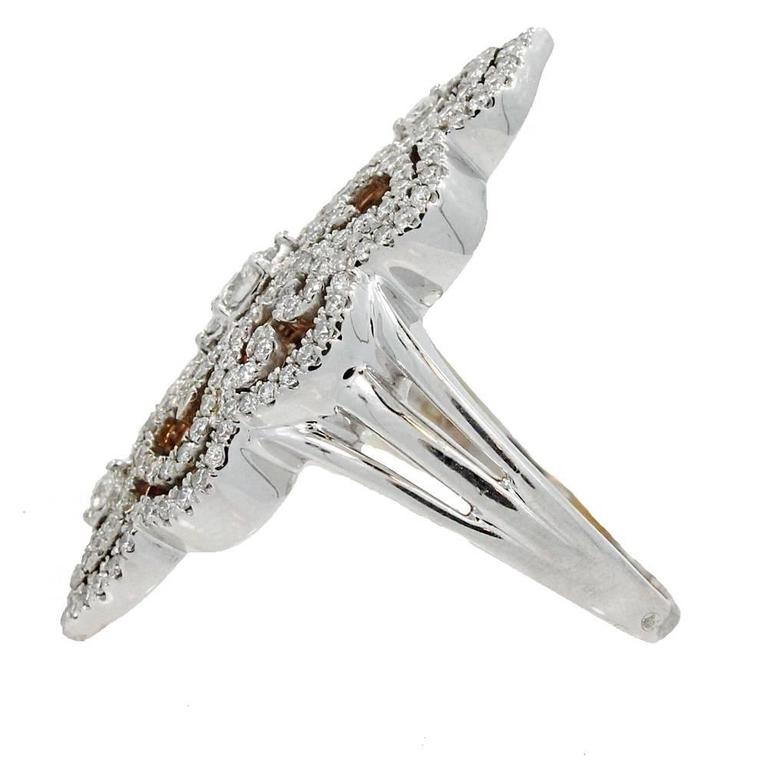 Diamond Arabesque Design Ring For Sale at 1stDibs