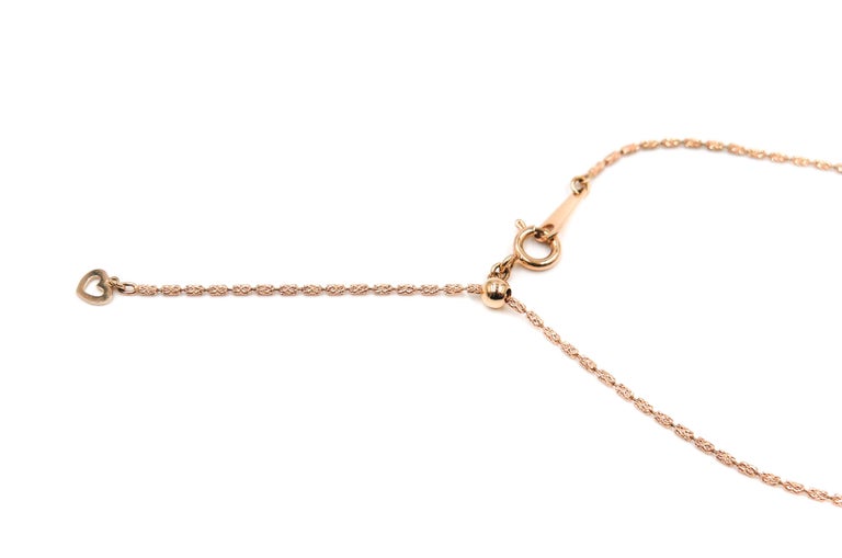18 Karat Rose Gold Diamond Pave Heart Locket Pendant at 1stDibs | rose ...