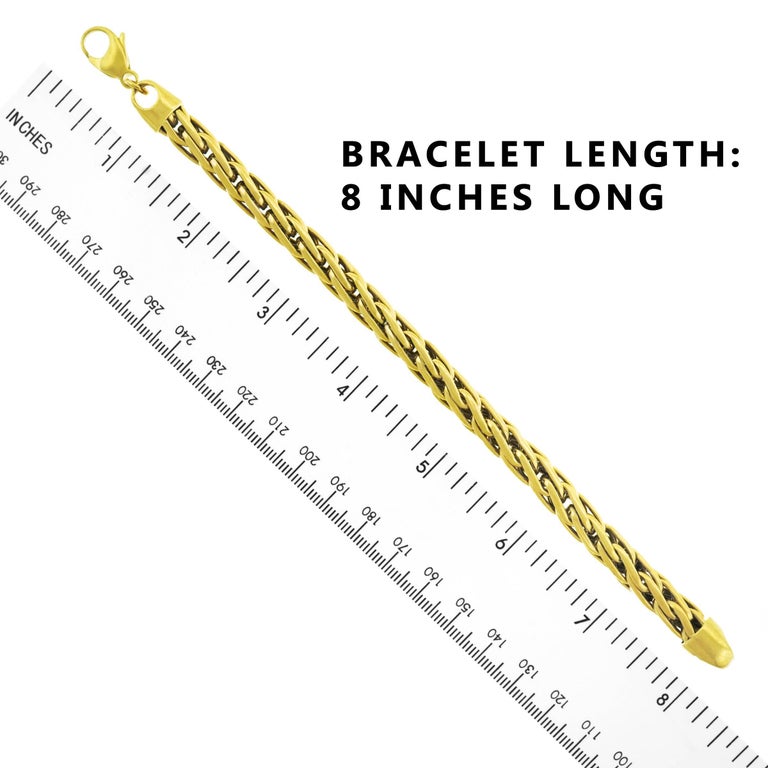 Handmade Russian Braid Gold Bracelet at 1stDibs