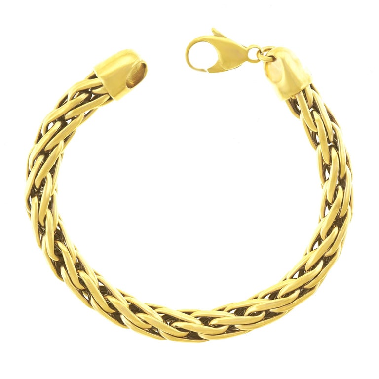 Handmade Russian Braid Gold Bracelet at 1stDibs