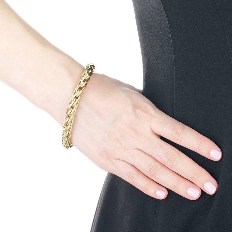 Handmade Russian Braid Gold Bracelet at 1stDibs