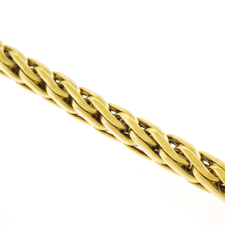 Handmade Russian Braid Gold Necklace at 1stDibs