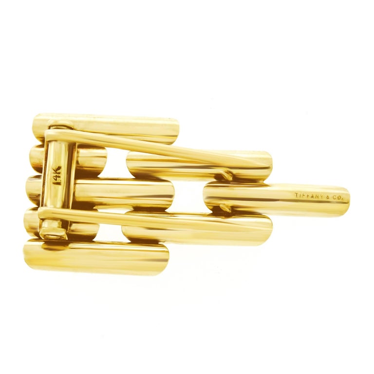 Tiffany Gold Dress Clips at 1stDibs
