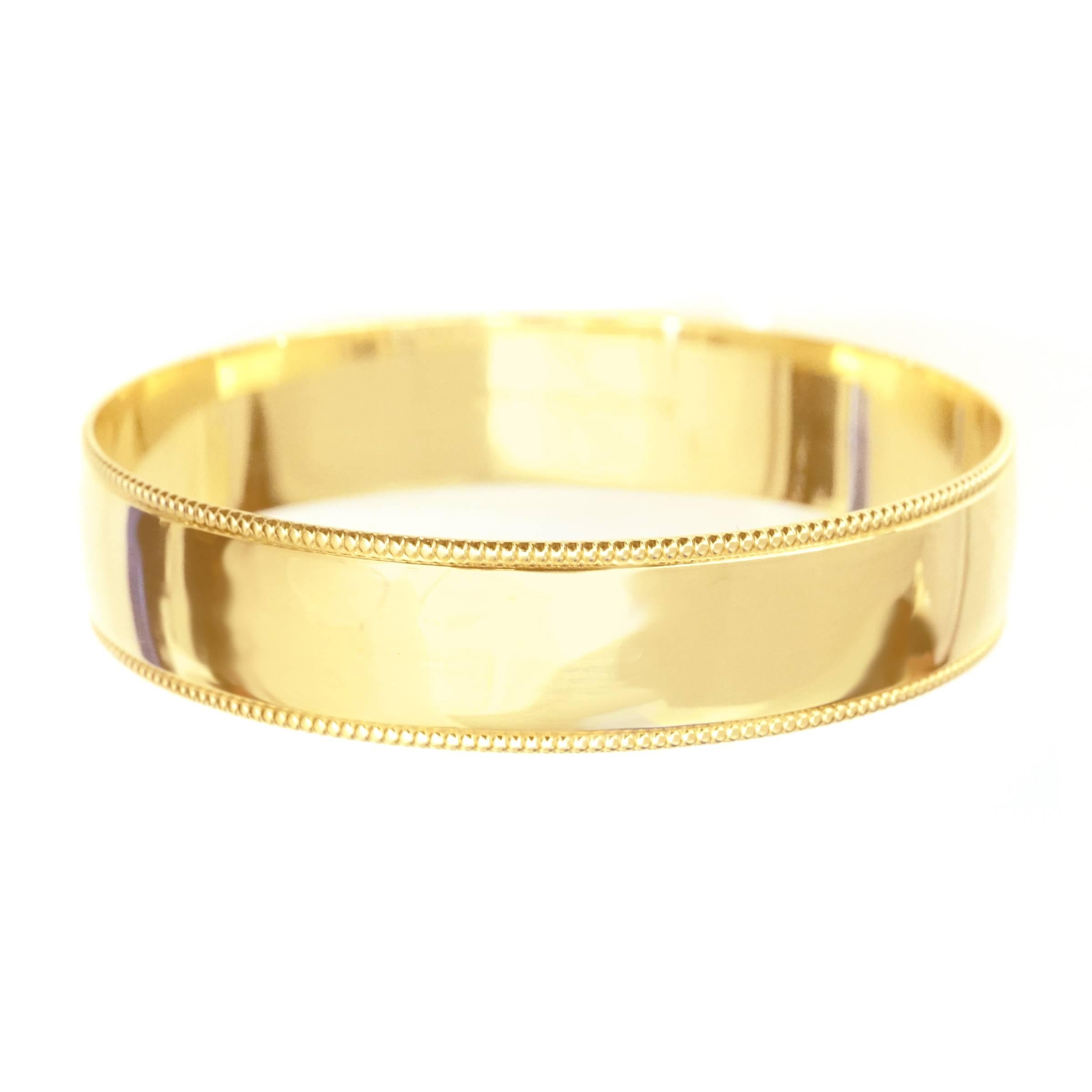 Tiffany and Co. Gold Bangle Bracelet at 1stDibs | tiffany gold bangle