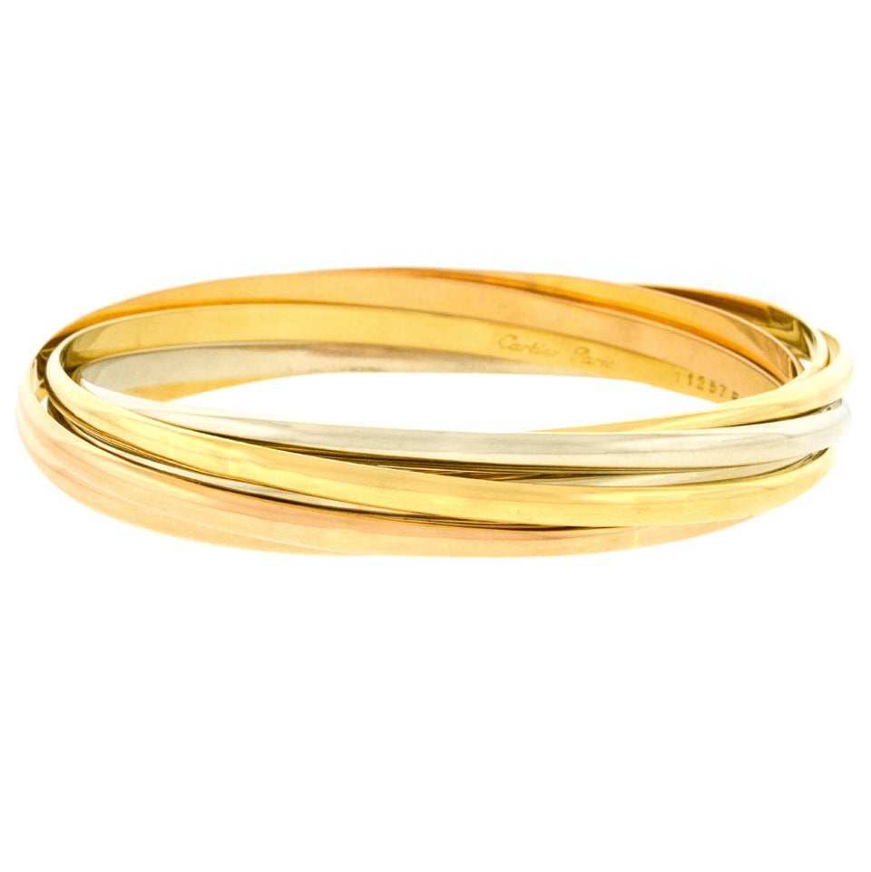 Cartier Seven Band Trinity Bracelet at 1stDibs | cartier trinity ...