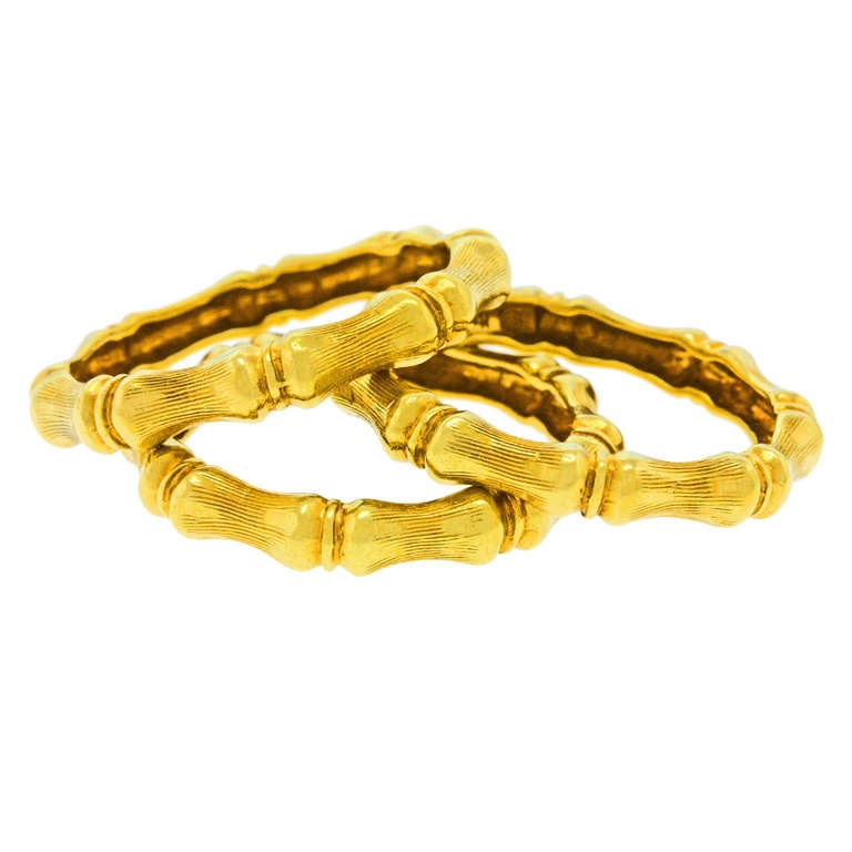 Set of 3 Bamboo Rings at 1stDibs