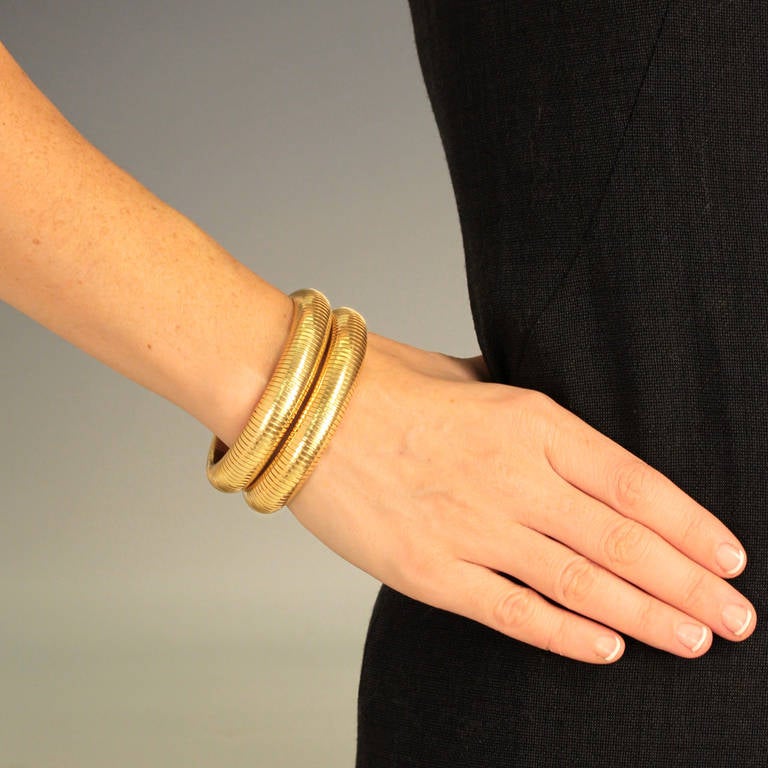 Pair of Forstner Tubogas Bracelets at 1stDibs