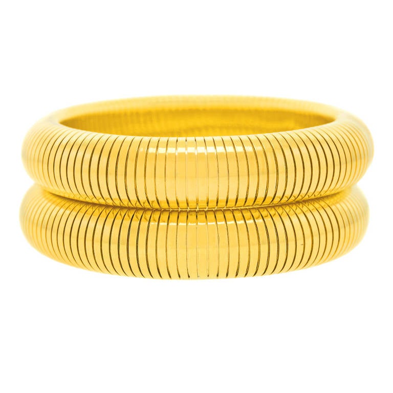 Pair of Forstner Tubogas Bracelets at 1stDibs