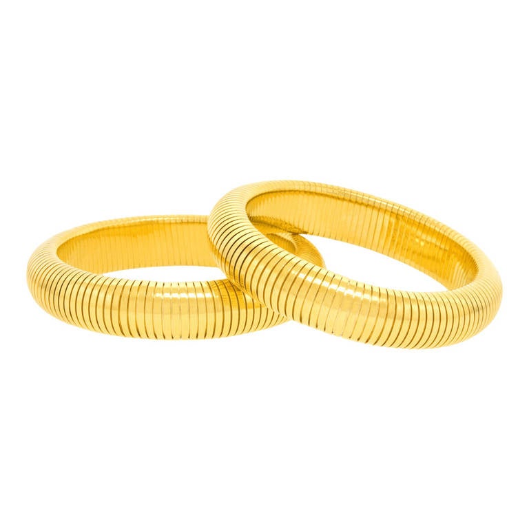 Pair of Forstner Tubogas Bracelets at 1stDibs