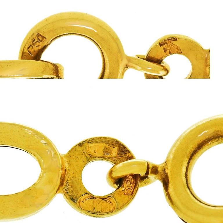 Unoaerre 27-inch Modernist Gold Anchor Chain Necklace at 1stDibs ...