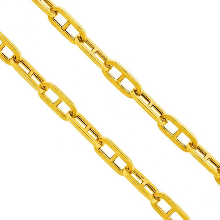 Unoaerre 27-inch Modernist Gold Anchor Chain Necklace at 1stDibs ...