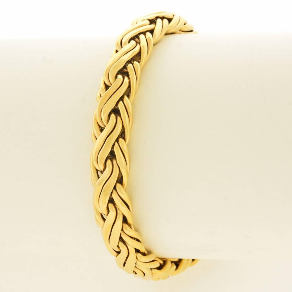 Tiffany and Co. Gold Russian Braid Bracelet at 1stdibs