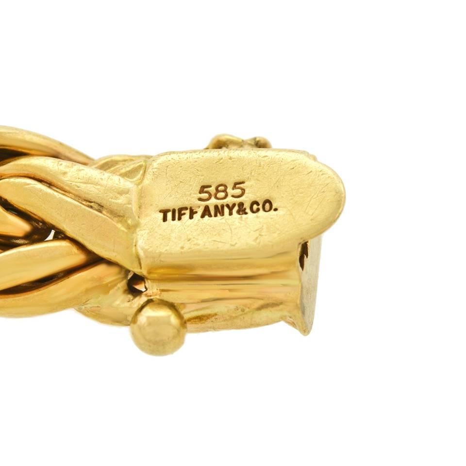 Tiffany and Co. Gold Russian Braid Bracelet at 1stdibs