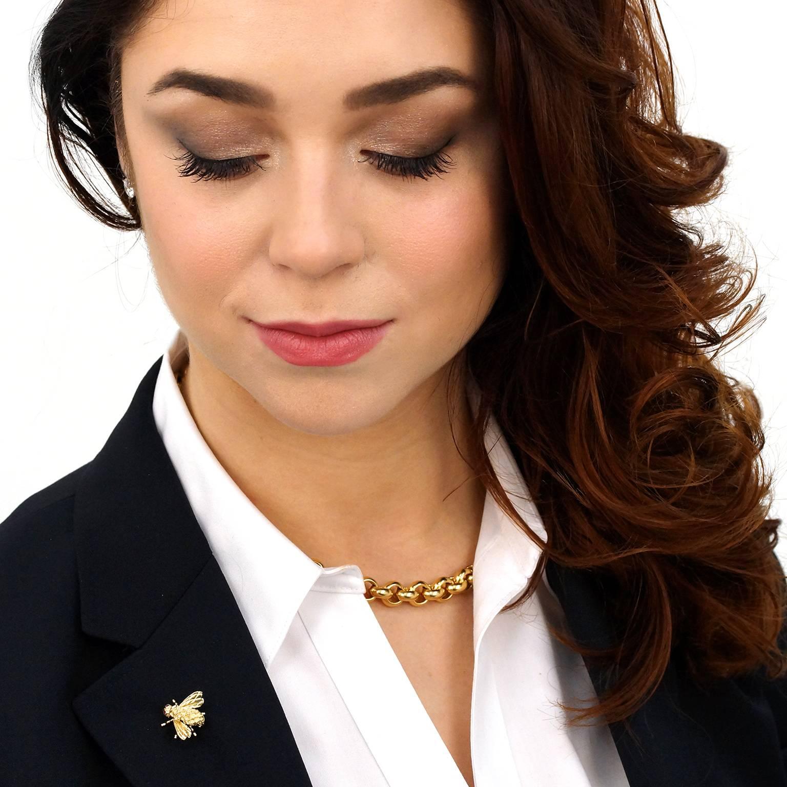 Herbert Rosenthal Gold Bee Brooch at 1stDibs