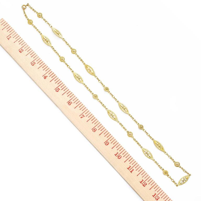 28-inch Antique French Filigree Gold Necklace at 1stDibs | 28 inch ...