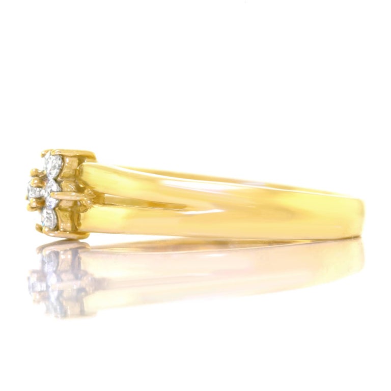 .21 Carats Total Weight Diamond Gold Ring For Sale at 1stDibs | .21 ...