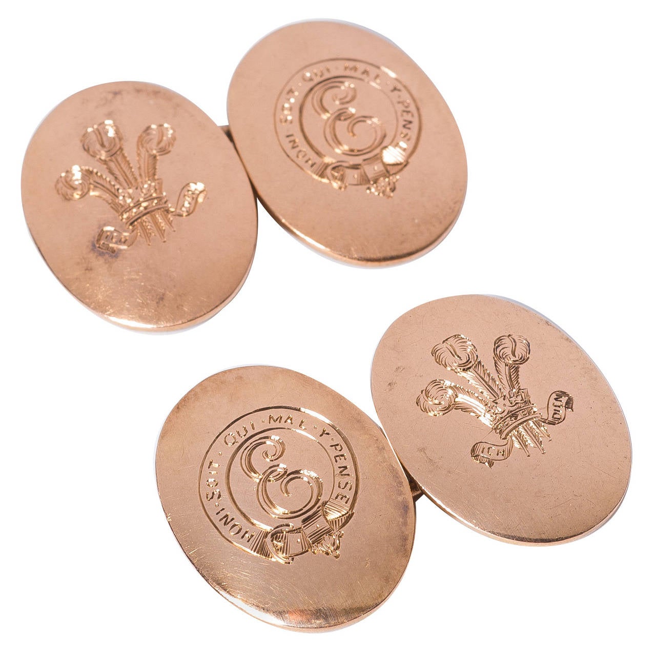 King Edward Royal Presentation Gold Cufflinks For Sale at 1stDibs ...