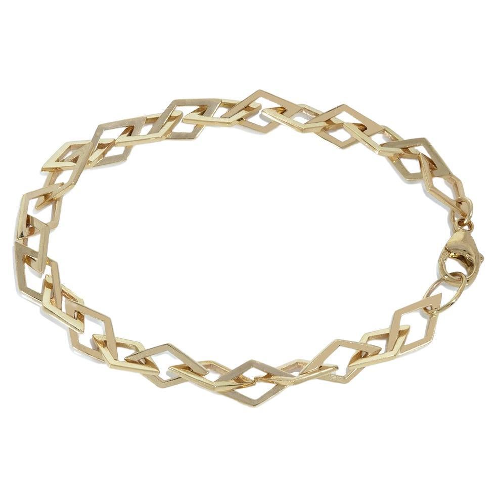 Hermes H Gold Chain Link Bracelet For Sale at 1stDibs | hermes gold ...