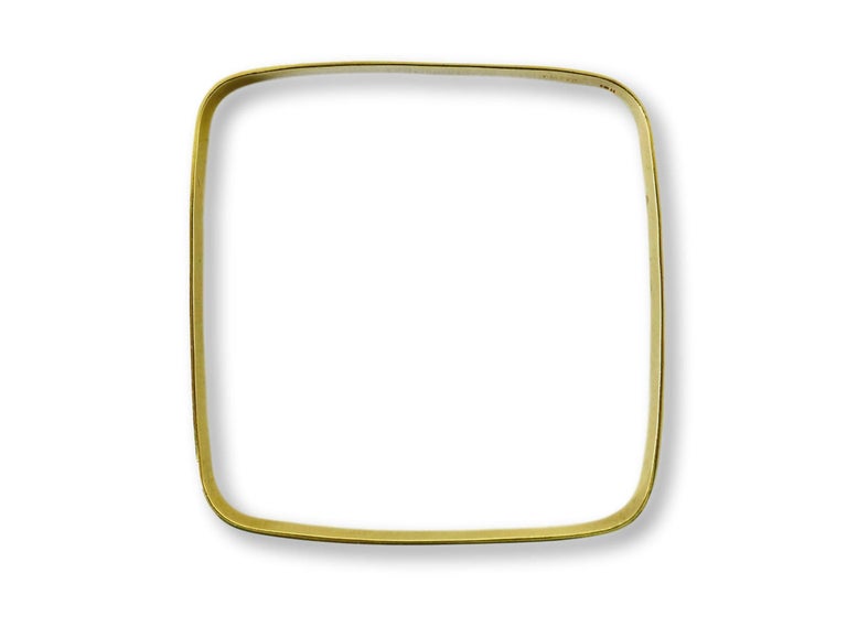 Cartier Square Gold Bangle Bracelet, 1970s at 1stDibs | cartier square ...