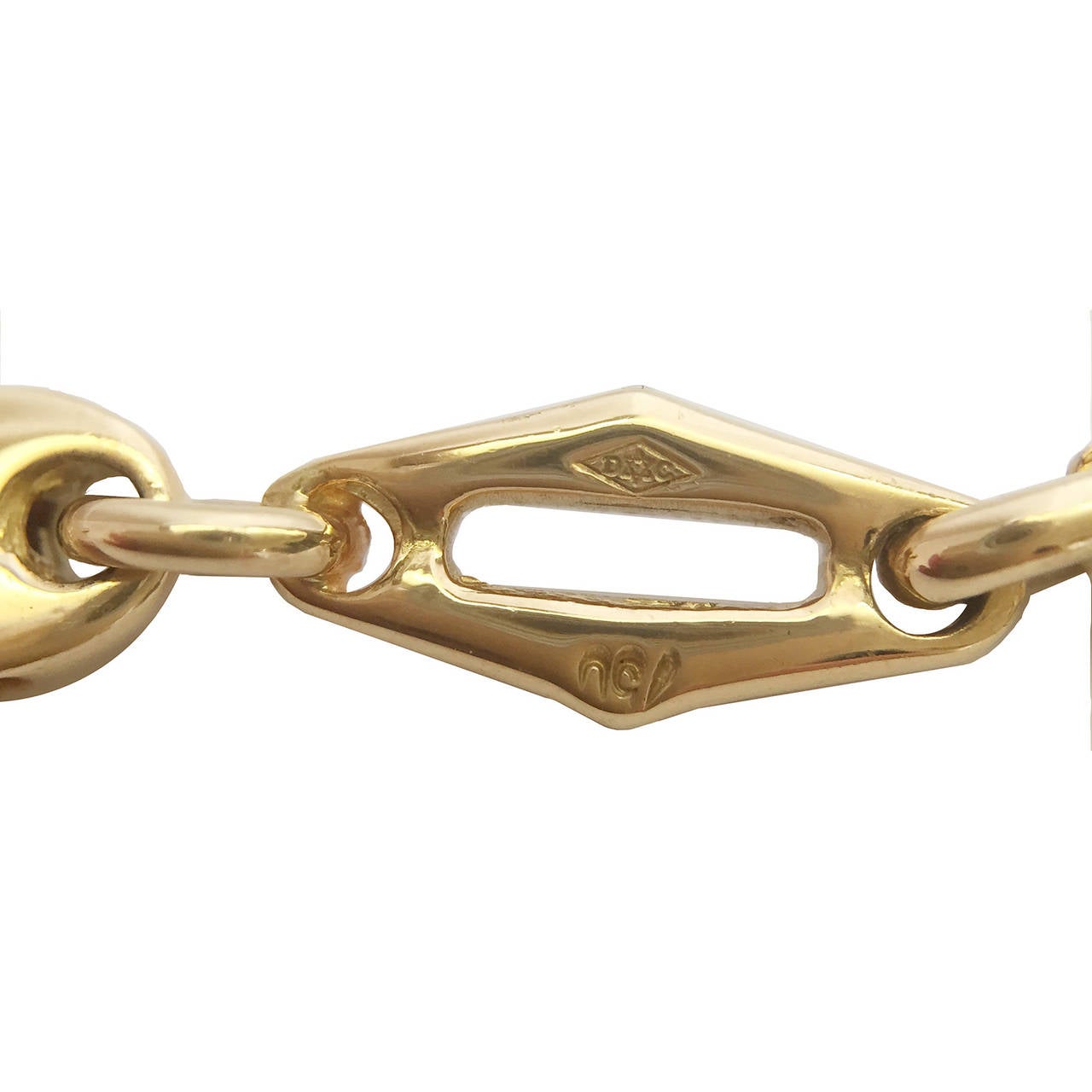 Cartier Double C Gold Long Chain Necklace at 1stDibs
