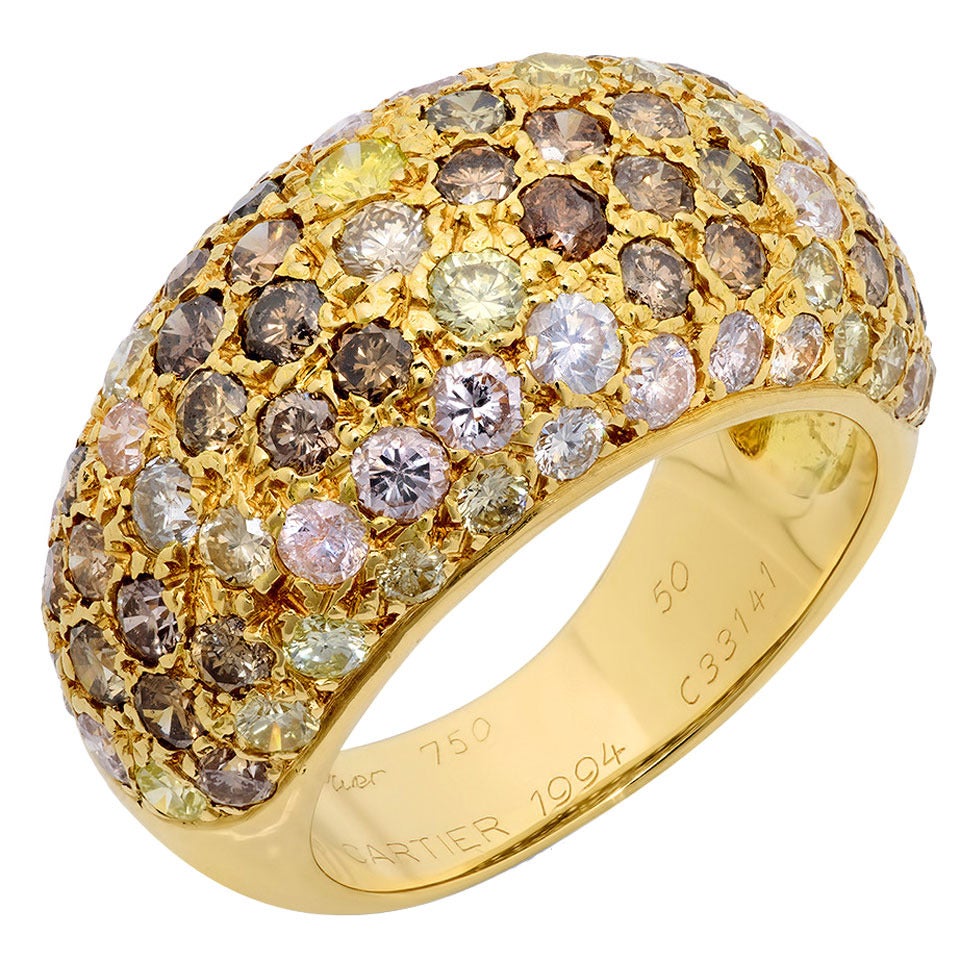 Cartier Multicolor Ring - 3 For Sale on 1stDibs