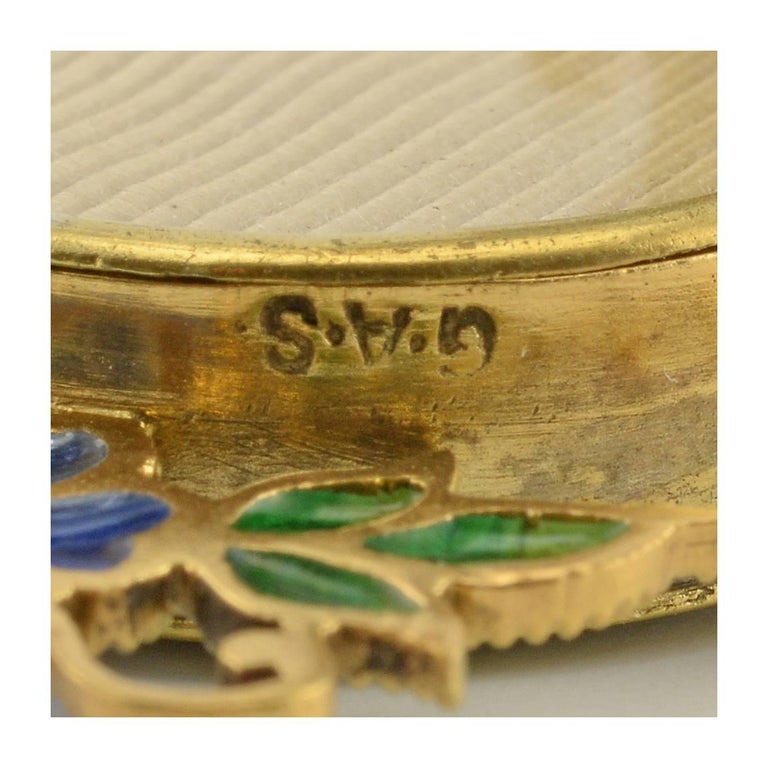 Pair of Miniature Art Nouveau Silvergilt and Plique-à-Jour Enamel ...