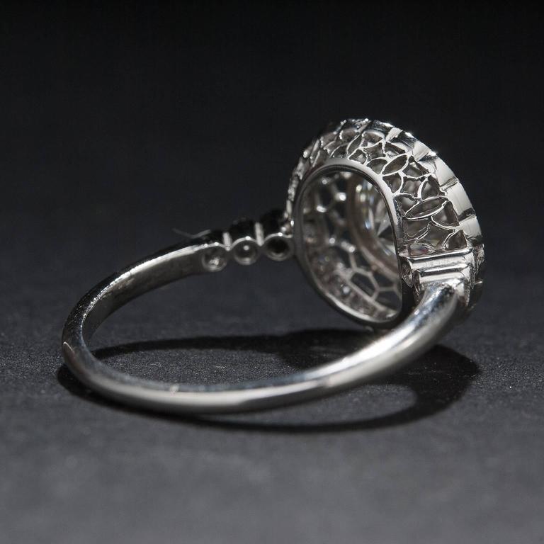 1.26 Carat Diamond Platinum Ring For Sale at 1stDibs