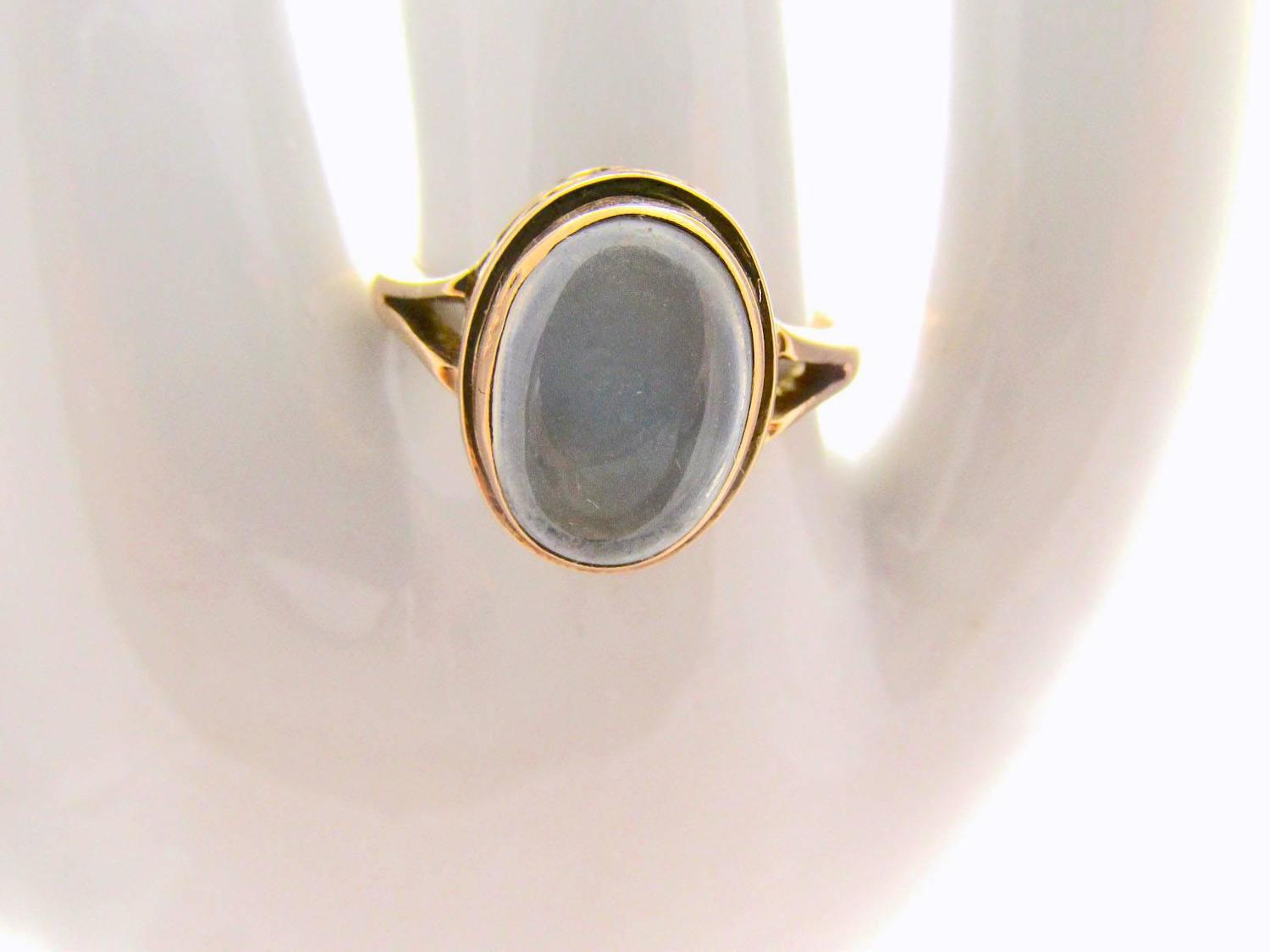 Antique Moonstone Gold Ring For Sale at 1stdibs