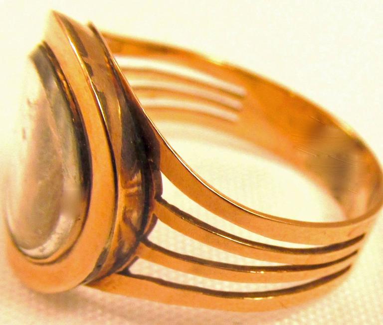 Antique Gold Memorial Ring at 1stDibs