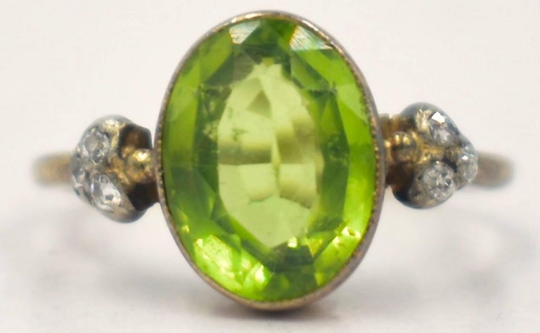 Antique Peridot Ring at 1stDibs | antique peridot rings, peridot ...