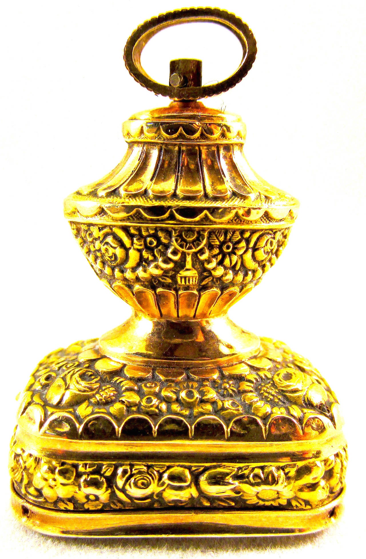 Amazing Antique Gold Music Box Fob at 1stDibs | golden music box, fob ...