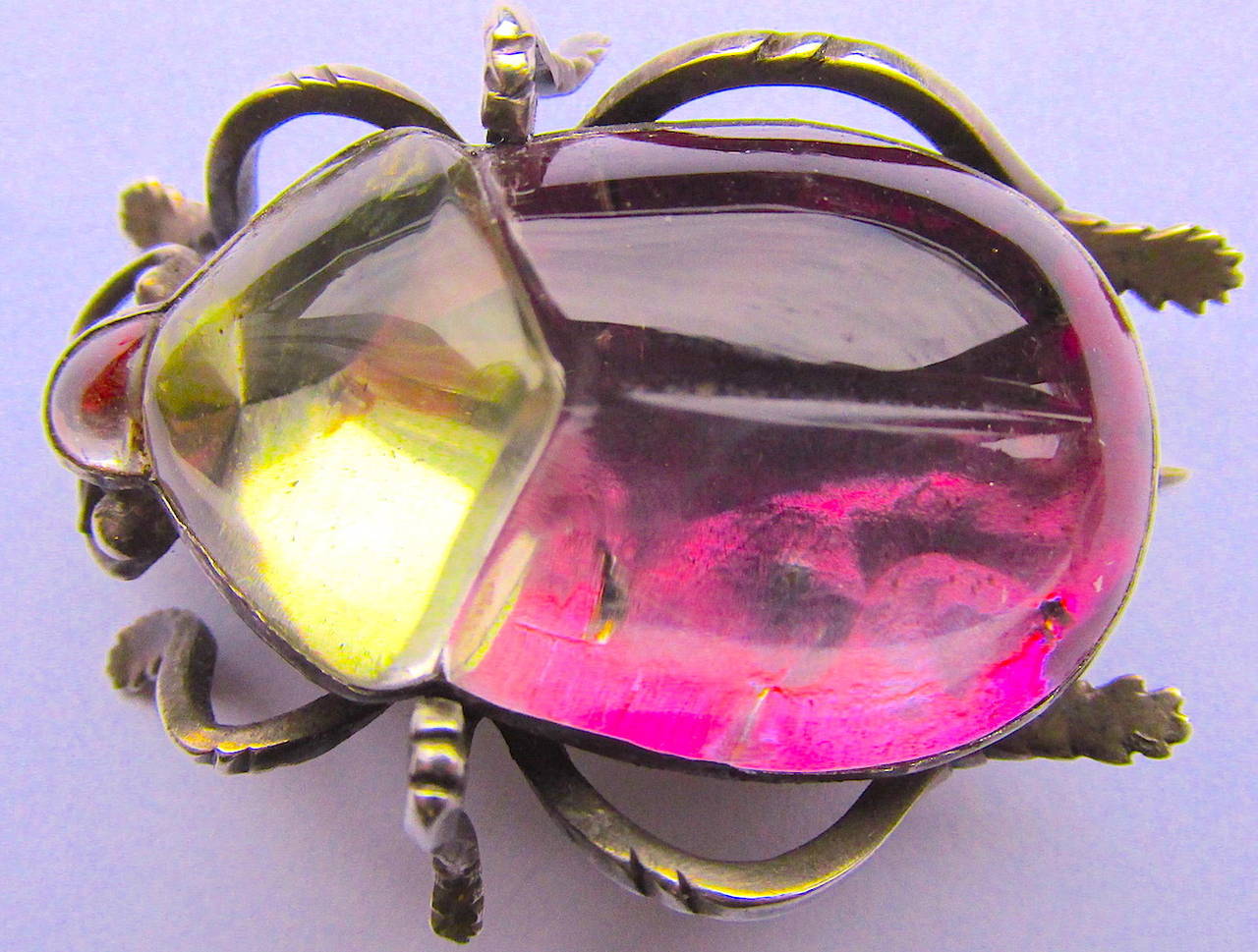 Antique Rock Crystal Bug Pin at 1stDibs