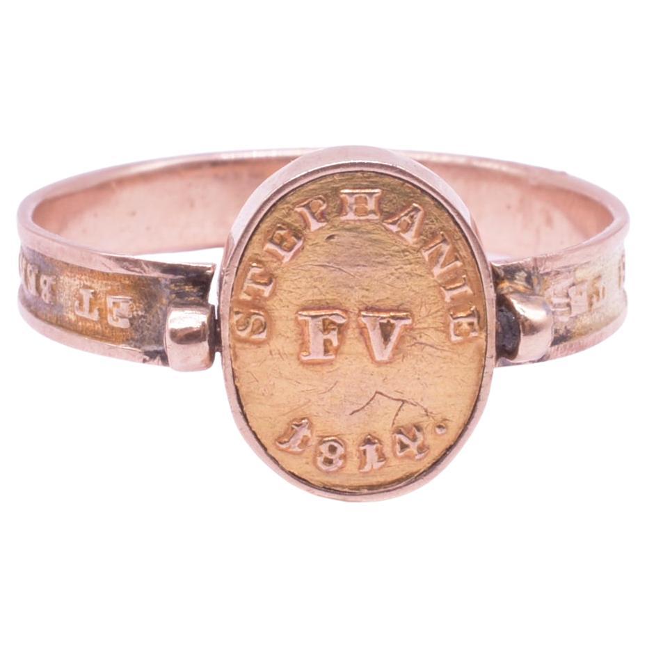 A Gold Swivel Ring Set with a Coin Dekadrachm or 50 Litras of Syracuse ...