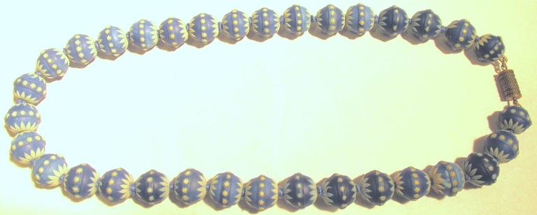 Antique Wedgwood Bead Necklace at 1stDibs