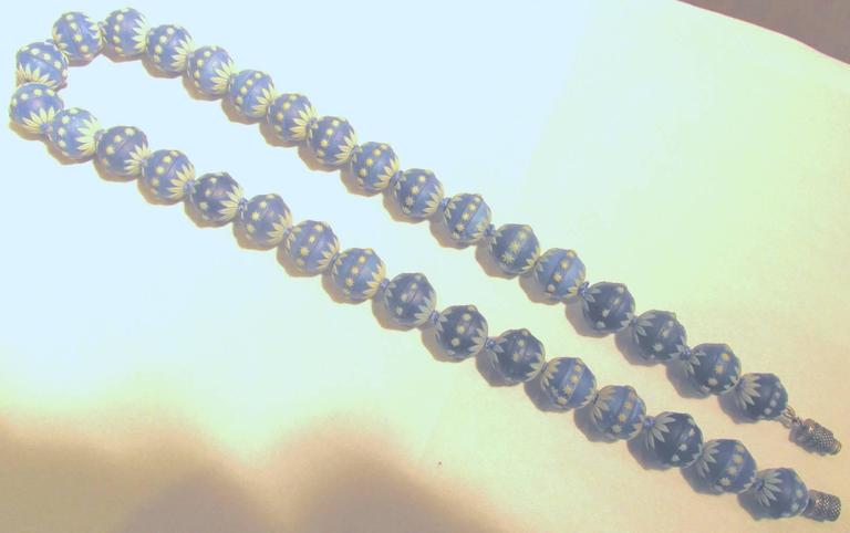 Antique Wedgwood Bead Necklace at 1stDibs